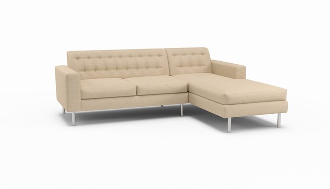 Le Jace Right Chaise Sectional 102 x 72 Latex Eco Friendly STYLNN Eco Rain Storm